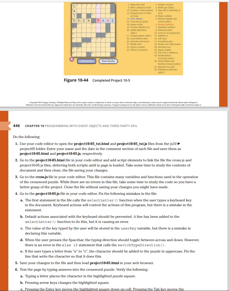 Figure 10-44 Completed Project 10-5 446 CHAPTER 10 | Chegg.com