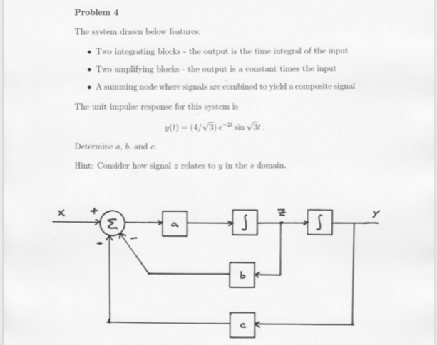 Solved Problem 4 The system drawn below features: . Two | Chegg.com