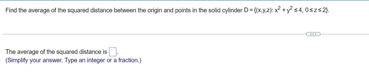 Solved Find the average of the squared distance between the | Chegg.com