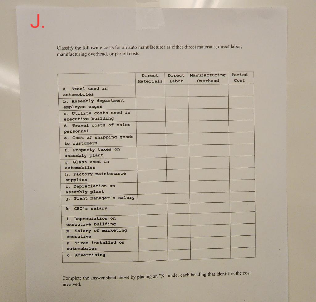 Solved Hello! I need some help with an accounting exercise. | Chegg.com