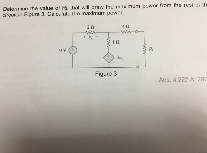Solved Determine the value of RL that will draw the maximum | Chegg.com