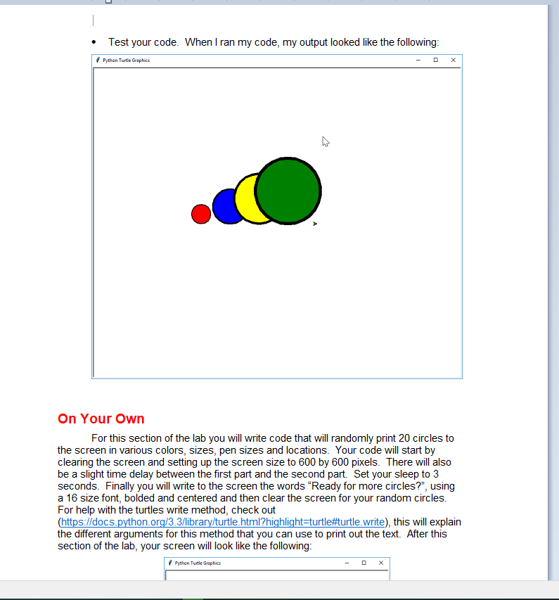 Solved . 7. your coue, le Circles WIII De vi umeinl CUIUIS, | Chegg.com