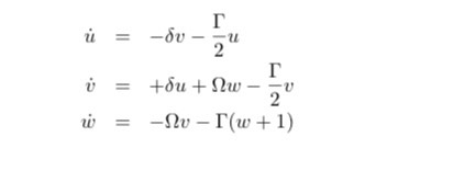 Solved the Bloch equations can be expressed in this | Chegg.com