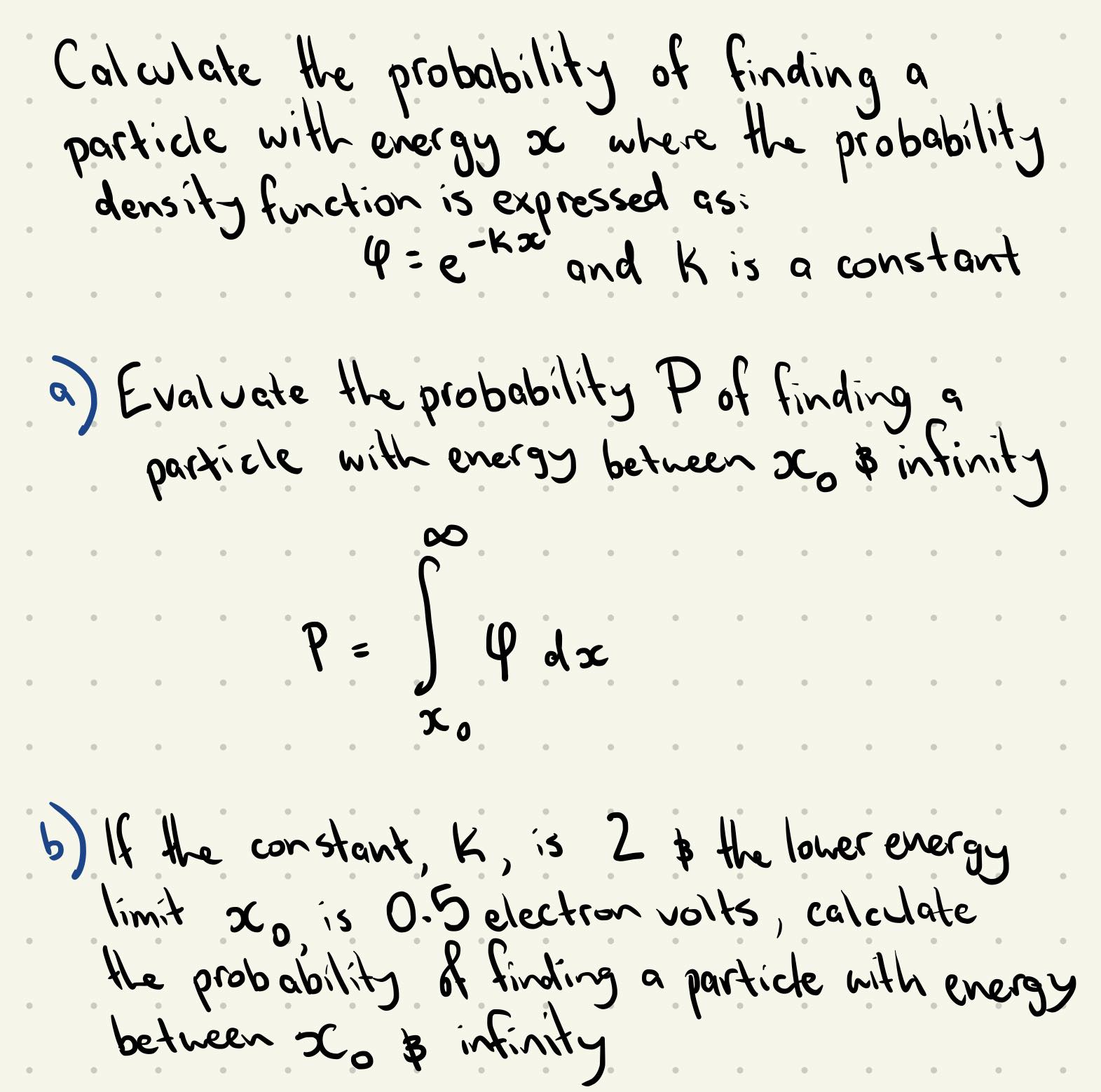 Solved Calculate the probability of finding a particle with | Chegg.com