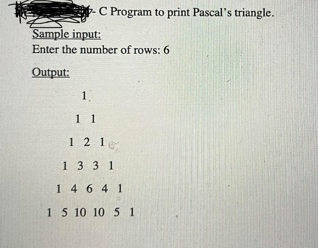 Solved Please follow the instruction C Program to print | Chegg.com