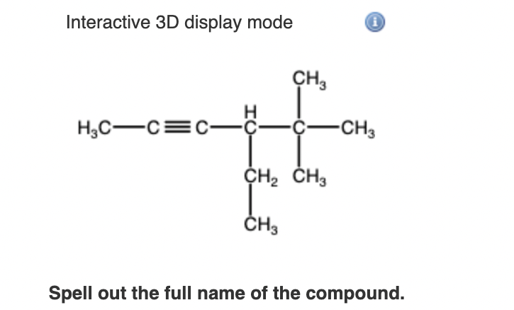 Solved Interactive 3D display mode Spell out the full name | Chegg.com