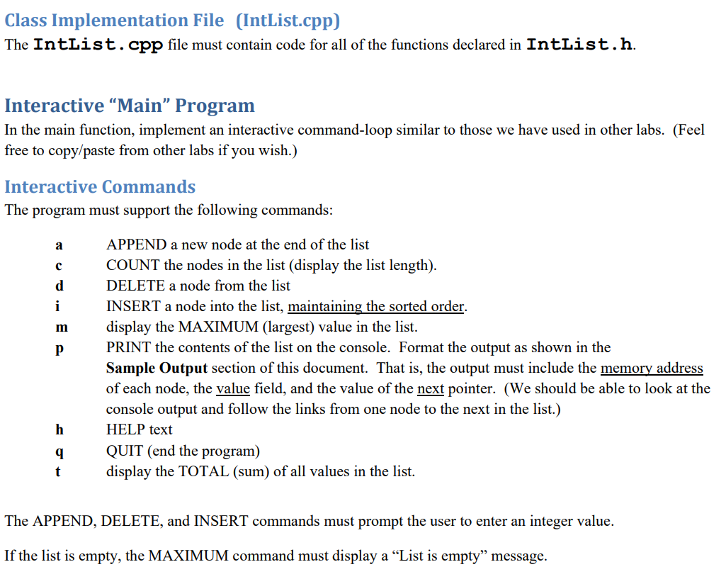 Solved This Lab Exercise involves designing and implementing | Chegg.com