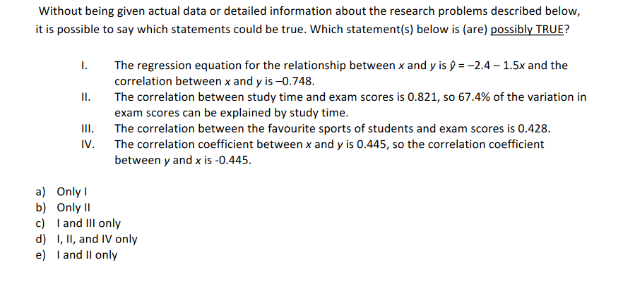 Solved Without being given actual data or detailed | Chegg.com