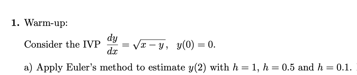 Solved Try to write-up a solution to each question in a form | Chegg.com