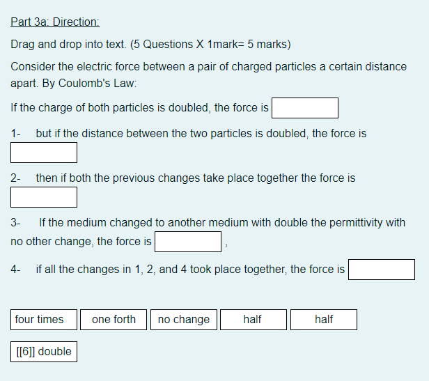 Solved Part 3a: Direction: Drag and drop into text. (5 | Chegg.com