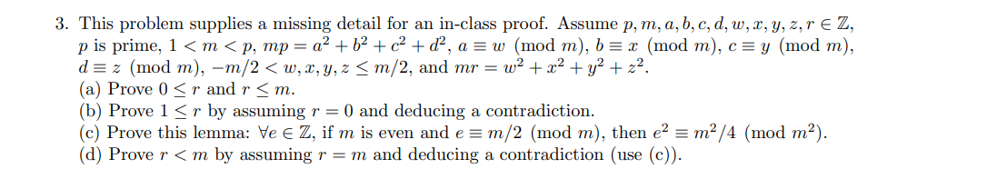 Solved 3. This problem supplies a missing detail for an | Chegg.com