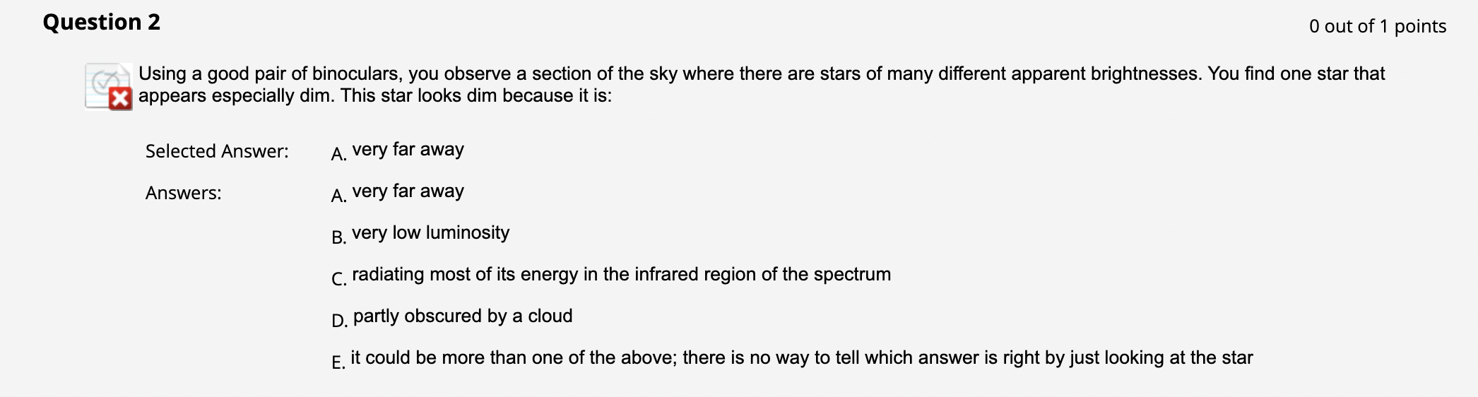 Solved Using a good pair of binoculars, you observe a | Chegg.com