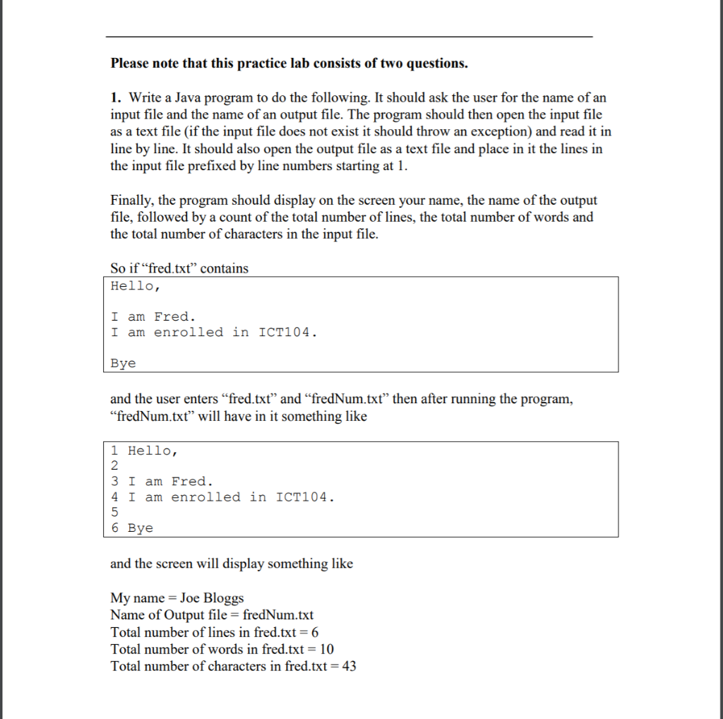 Solved Please note that this practice lab consists of two | Chegg.com