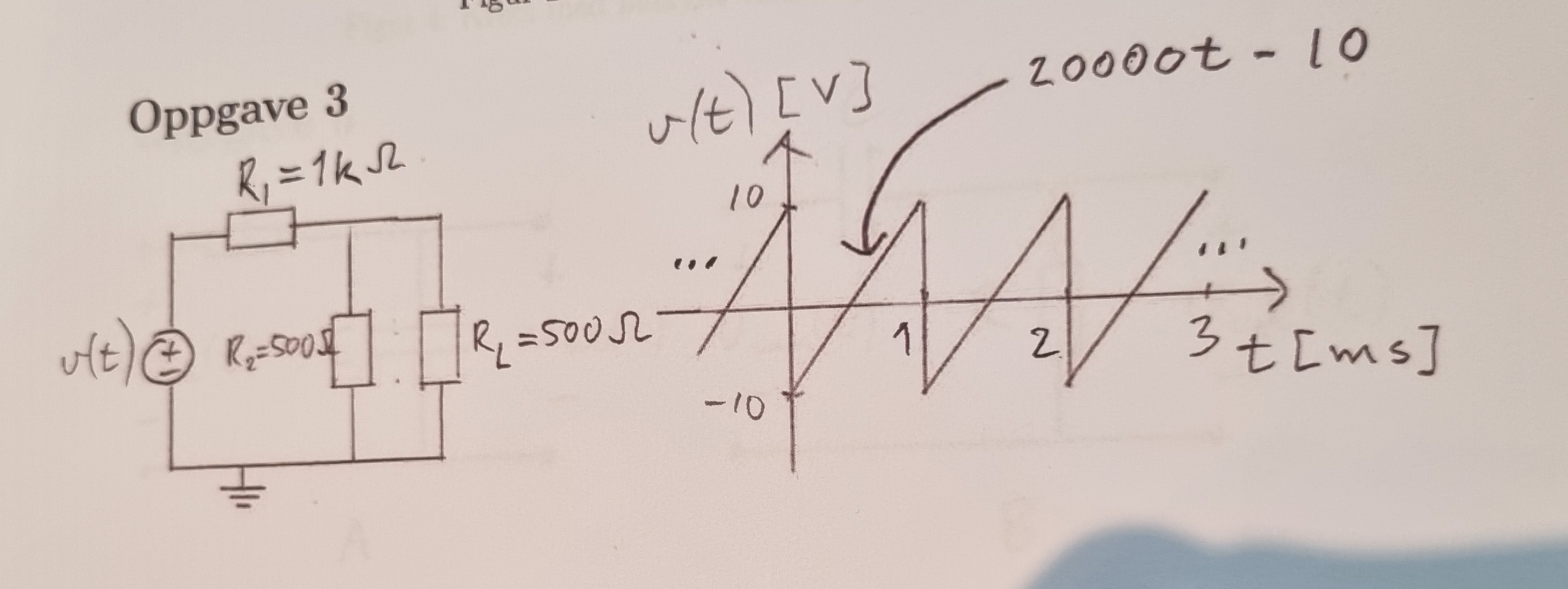Solved Find rms-value for the voltage and the effect | Chegg.com