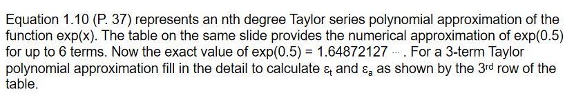 Solved Error Estimates For Iterative Methods Problem 2314