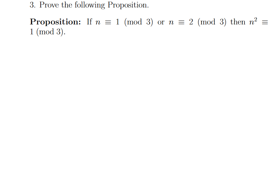Solved 3. Prove the following Proposition. Proposition: If | Chegg.com