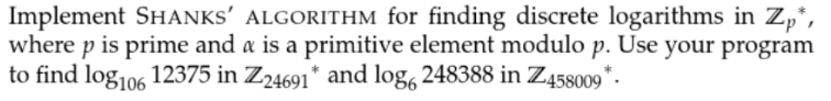 Java Is Preferred Using Shanks Algorithm To Solve 