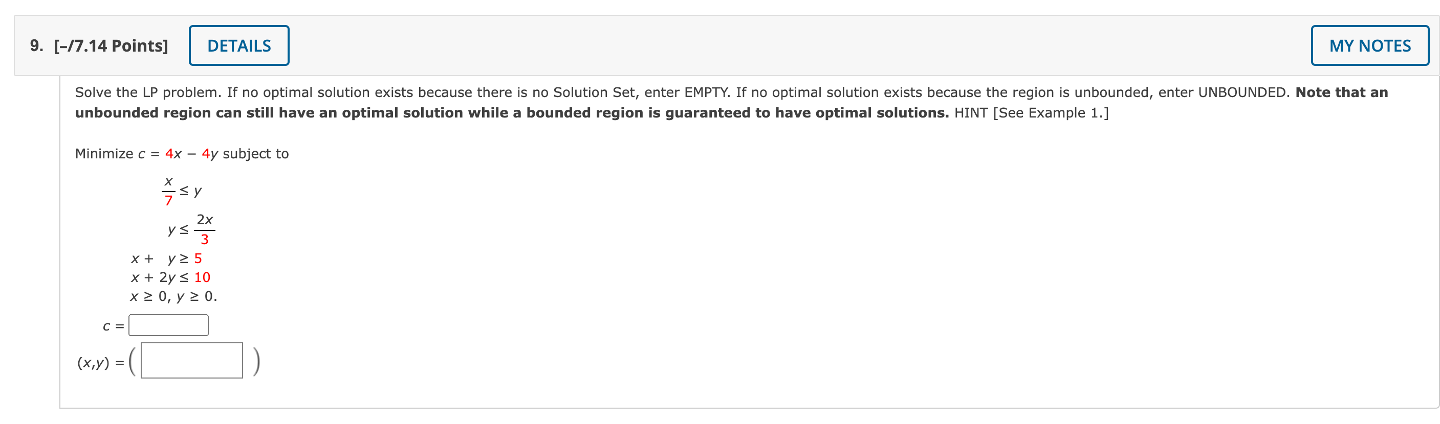 Solved unbounded region can still have an optimal solution | Chegg.com