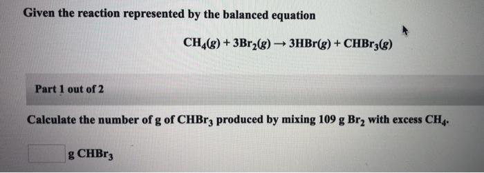 Solved Given the reaction represented by the balanced | Chegg.com