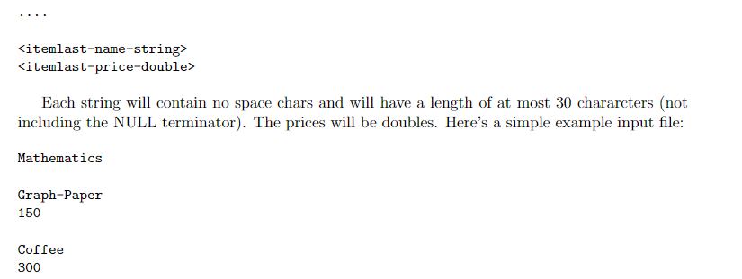 Solved 1 Overview The program you're writing will facilitate | Chegg.com