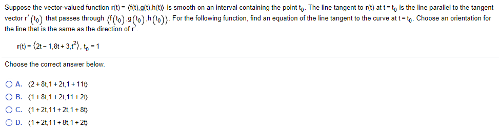 Solved Suppose the vector-valued function r(t) = | Chegg.com