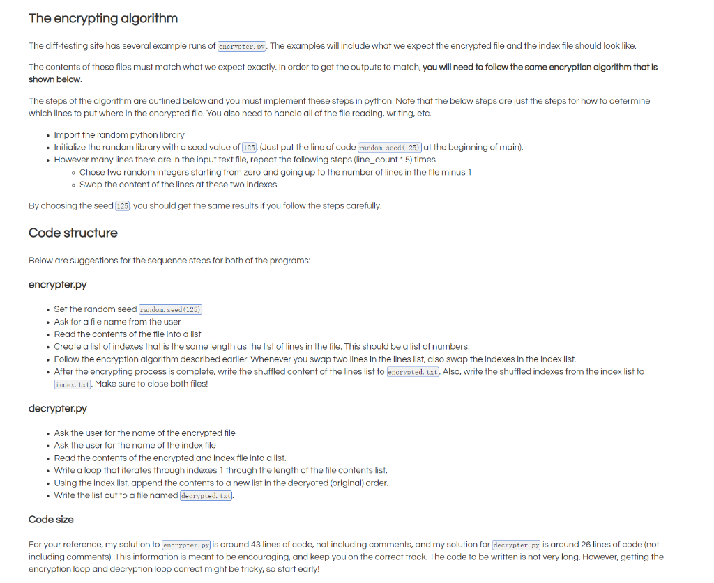 Encrypter Decrypter This Assignment Exercises File