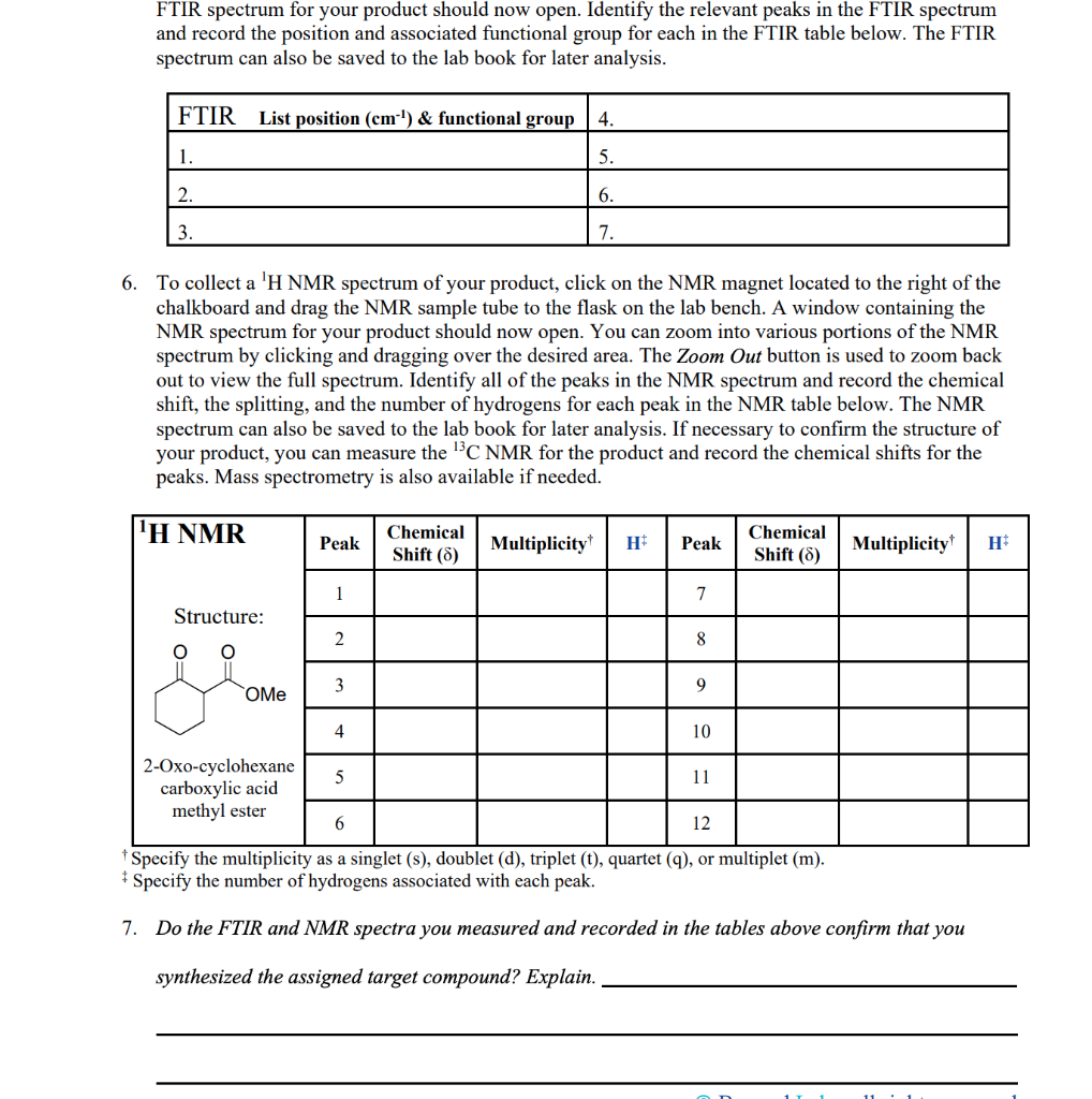 Solved For this assignment, the target compound that you | Chegg.com