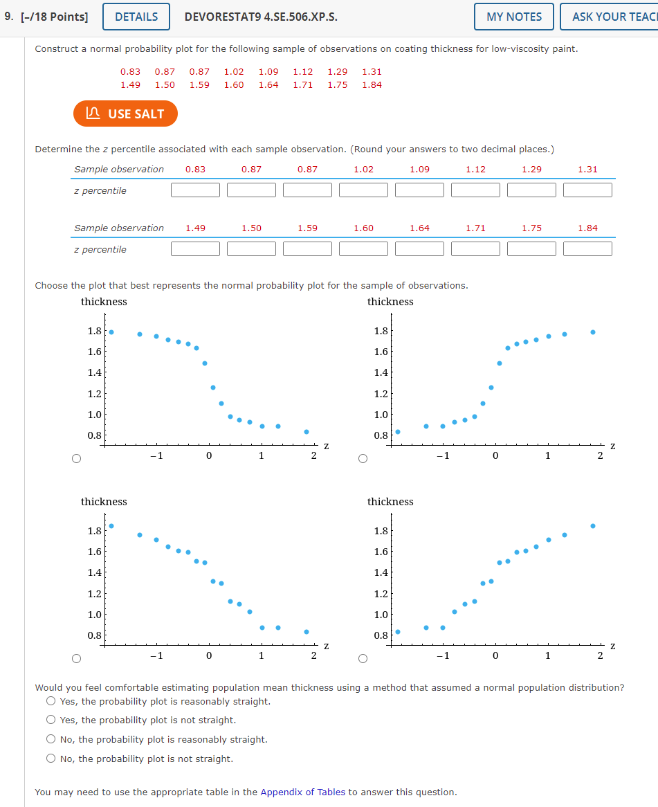 Solved 9. [-/18 Points] DETAILS DEVORESTAT9 4.SE.506.XP.S. | Chegg.com