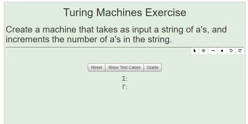 Solved Turing Machines Exercise Create a machine that takes | Chegg.com
