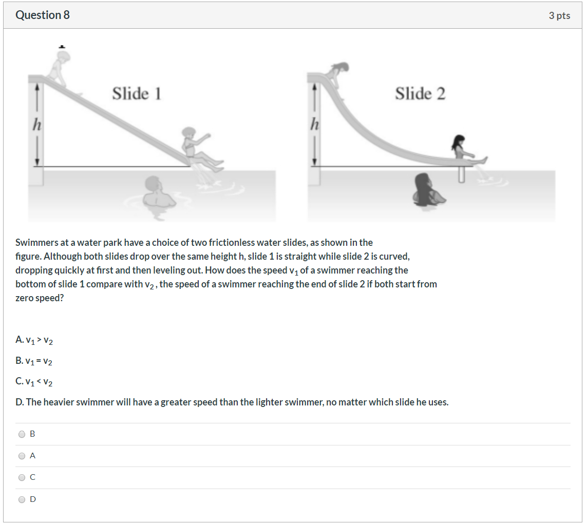 Solved Question 8 3 Pts Slide 1 Slide 2 Swimmers At A Water