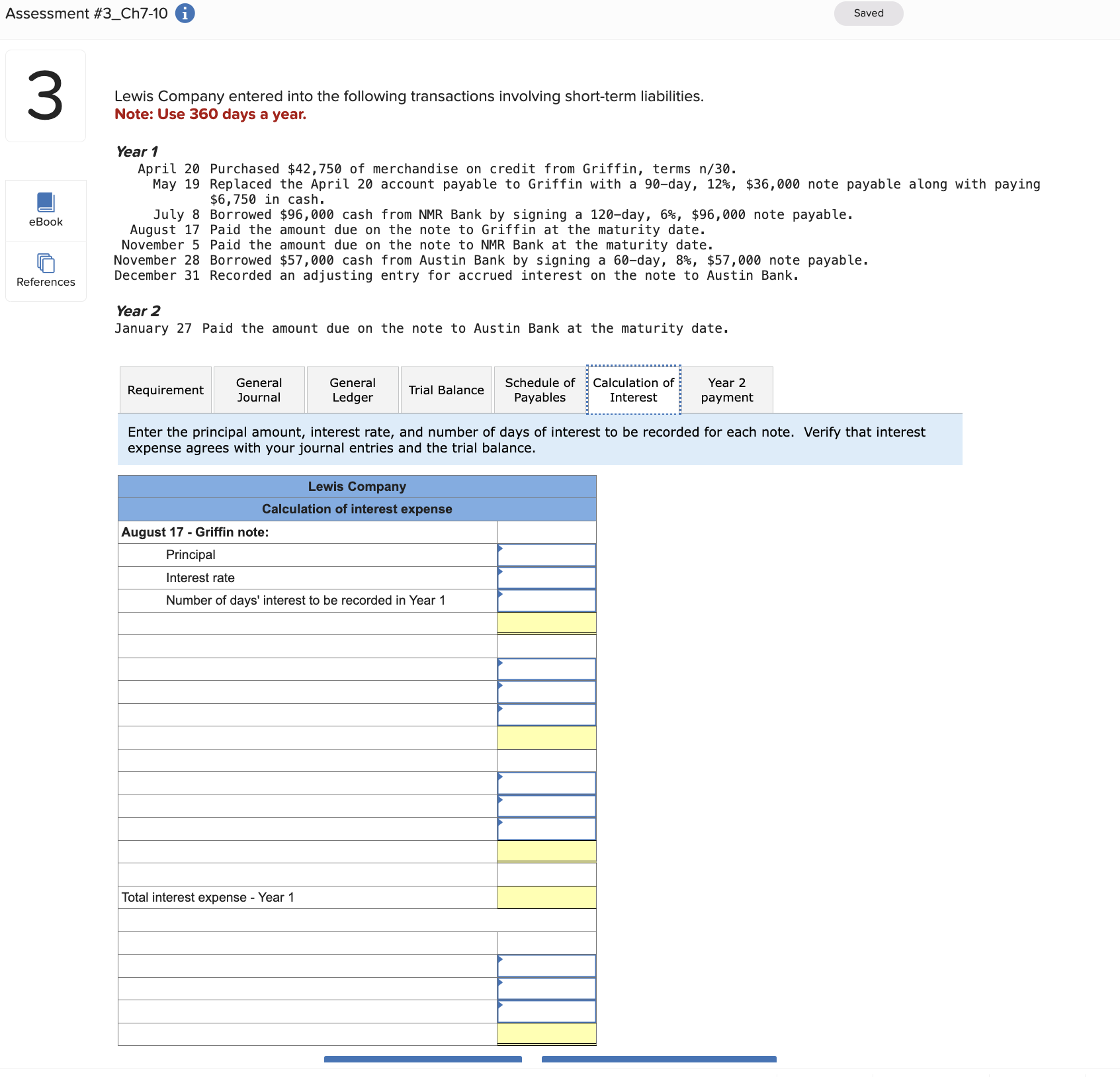 Solved The January 1, Year 1 trial balance for the Lewis | Chegg.com