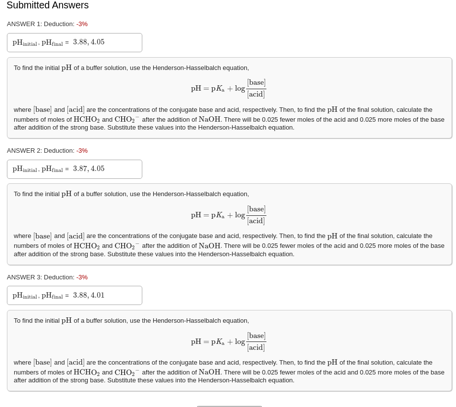 Solved For 260.0 mL of a buffer solution that is 0.210 M in | Chegg.com
