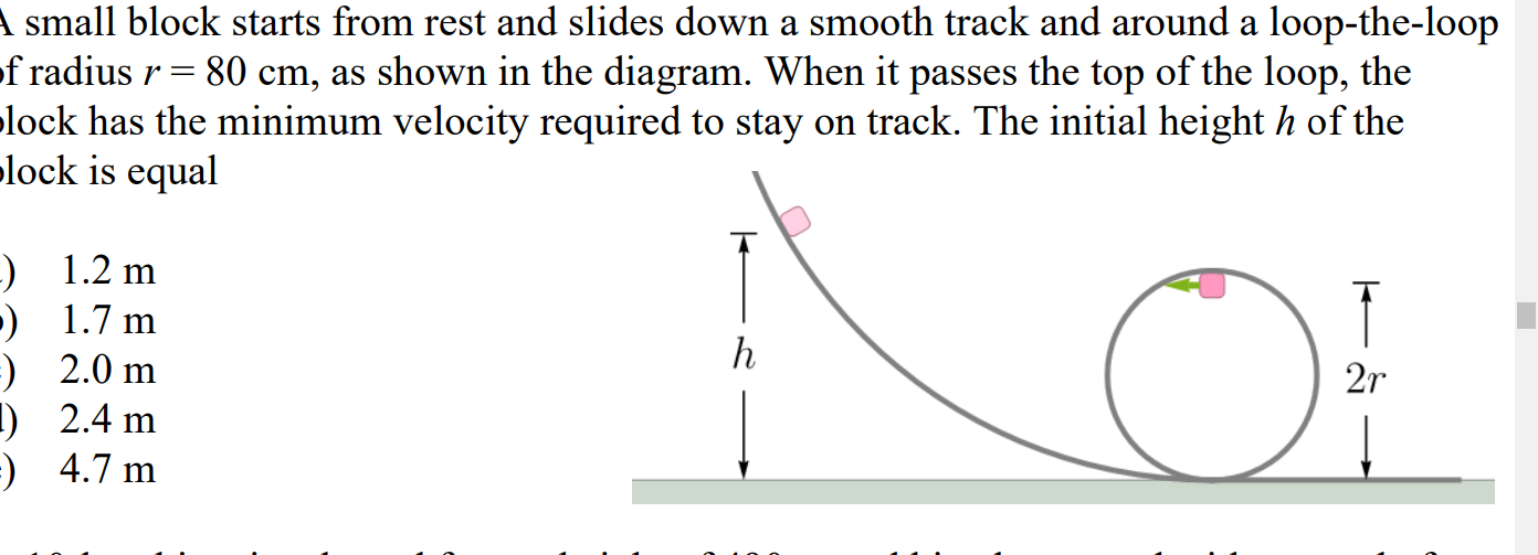 Solved A small block starts from rest and slides down a | Chegg.com