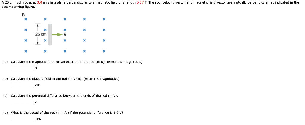 Solved Accompanying Figure A Calculate The Magnetic Force