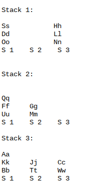 Solved How do you get multiple stacks, like three stacks for | Chegg.com