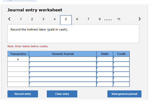 Solved Journal entry worksheet