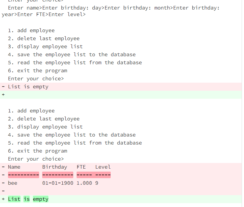 Solved Enter name>Enter birthday: day>Enter birthday: | Chegg.com
