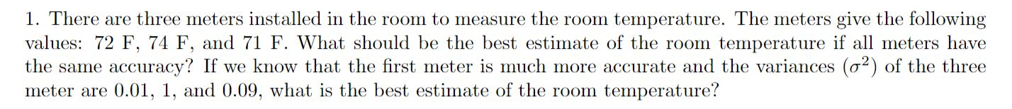 Solved 1. There are three meters installed in the room to | Chegg.com
