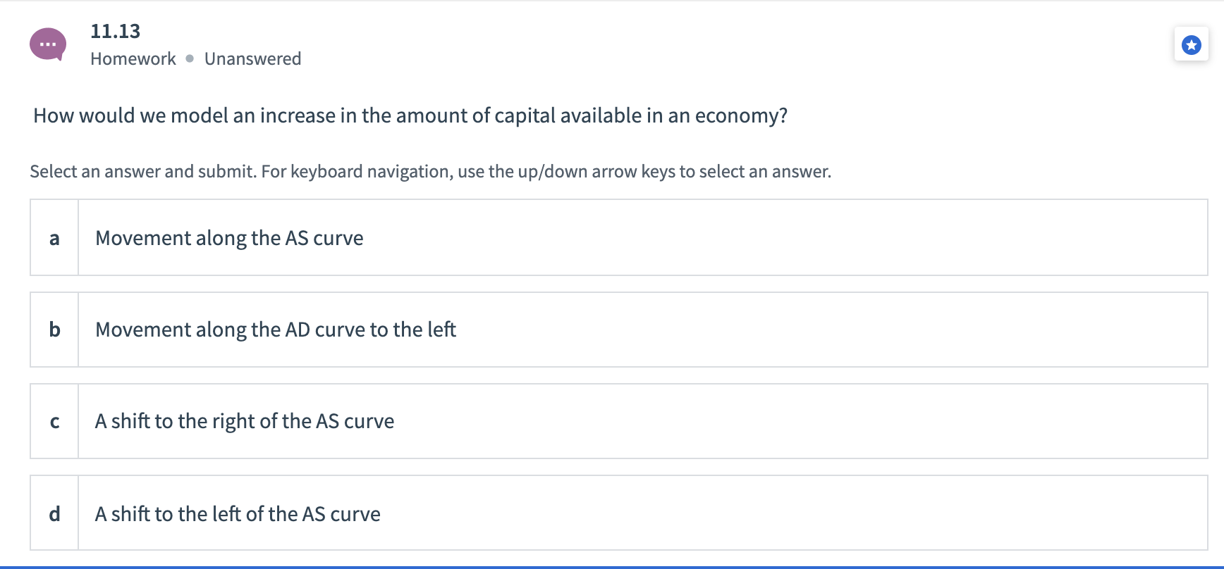 Solved 11.01 Homework • Unanswered A decrease in consumer | Chegg.com