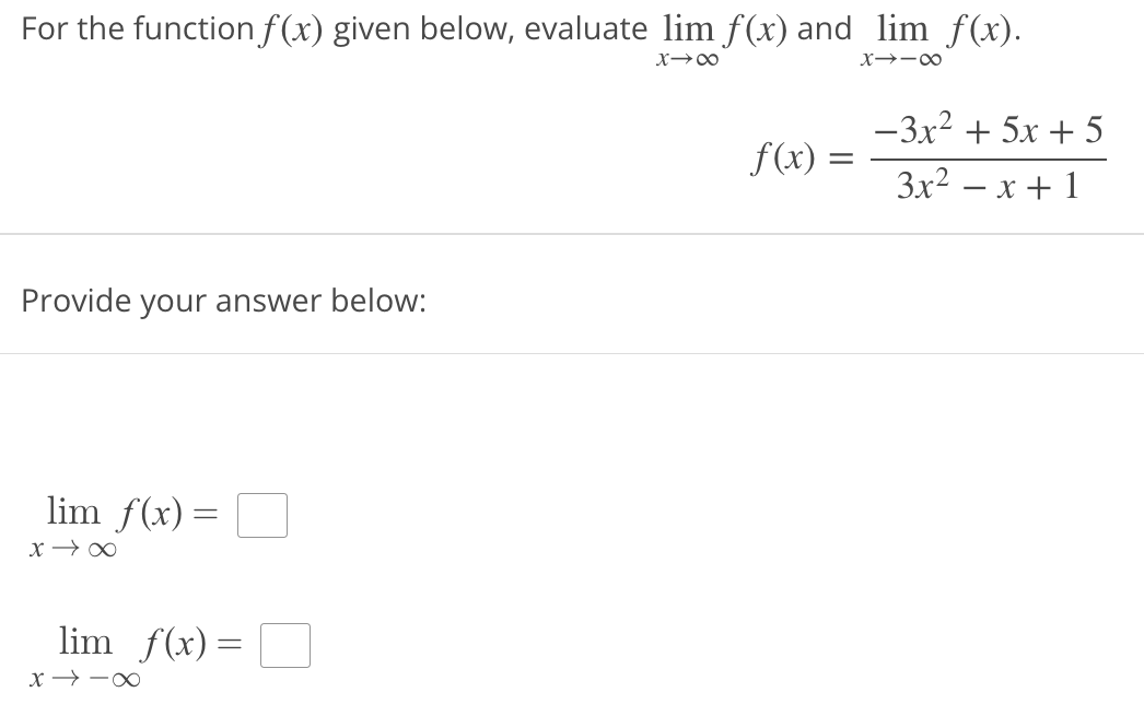 Solved For the function f(x) given below, evaluate | Chegg.com