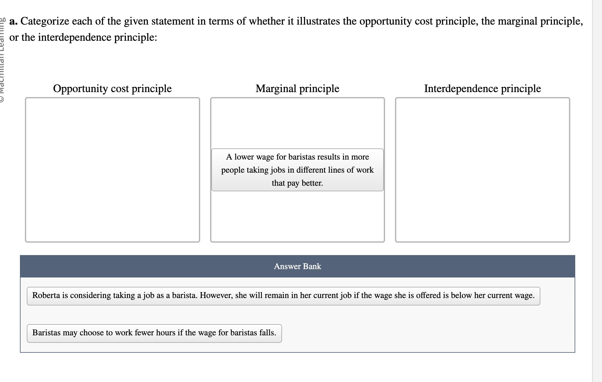 Solved a. ﻿Categorize each of the given statement in terms | Chegg.com