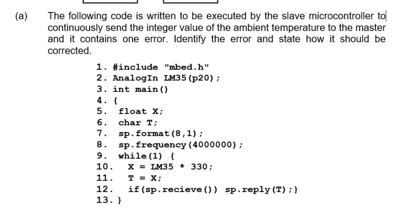 Solved QUESTION 4 The LM35 is used with two mbed | Chegg.com