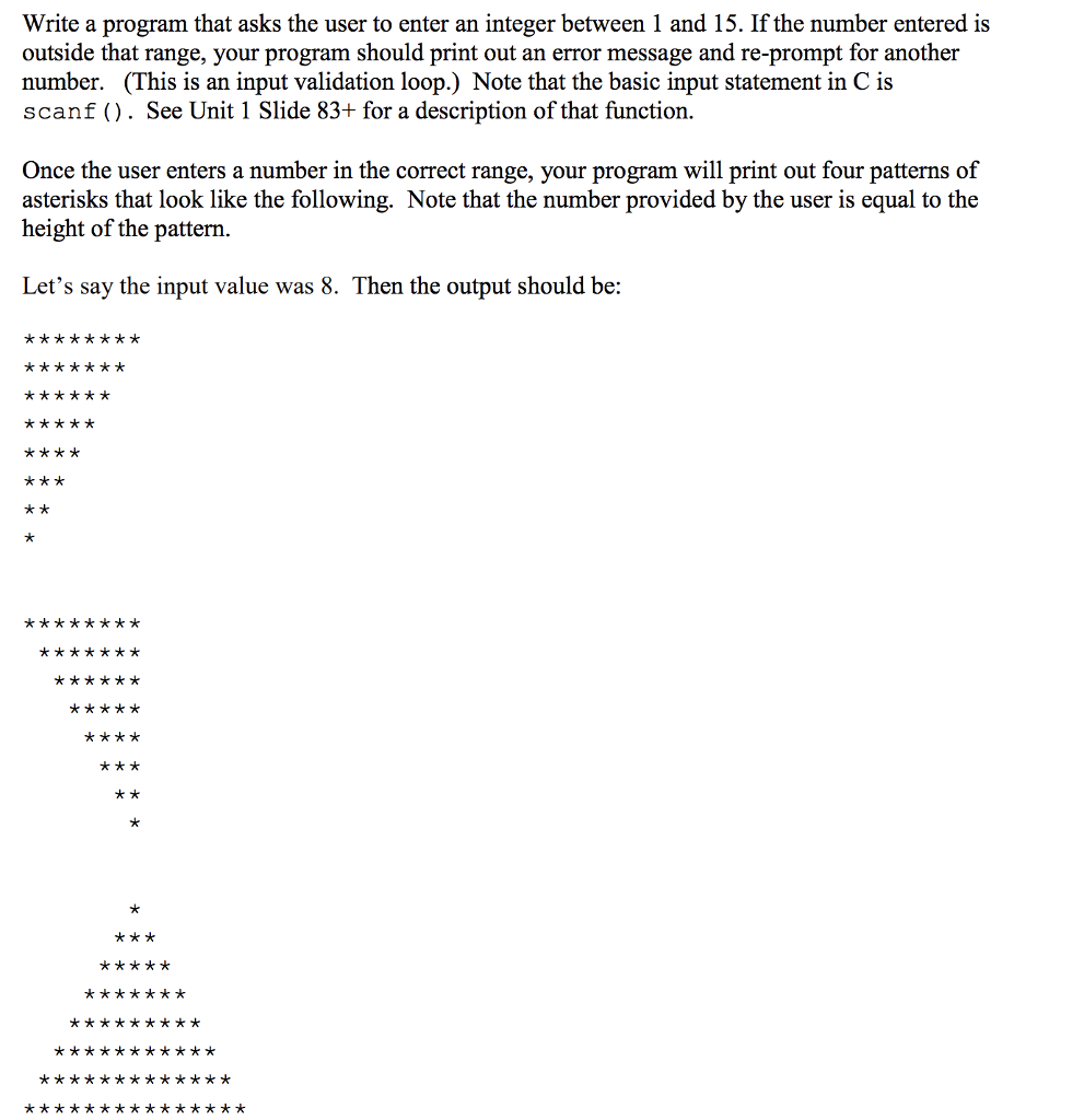 Solved Write a program that asks the user to enter an | Chegg.com
