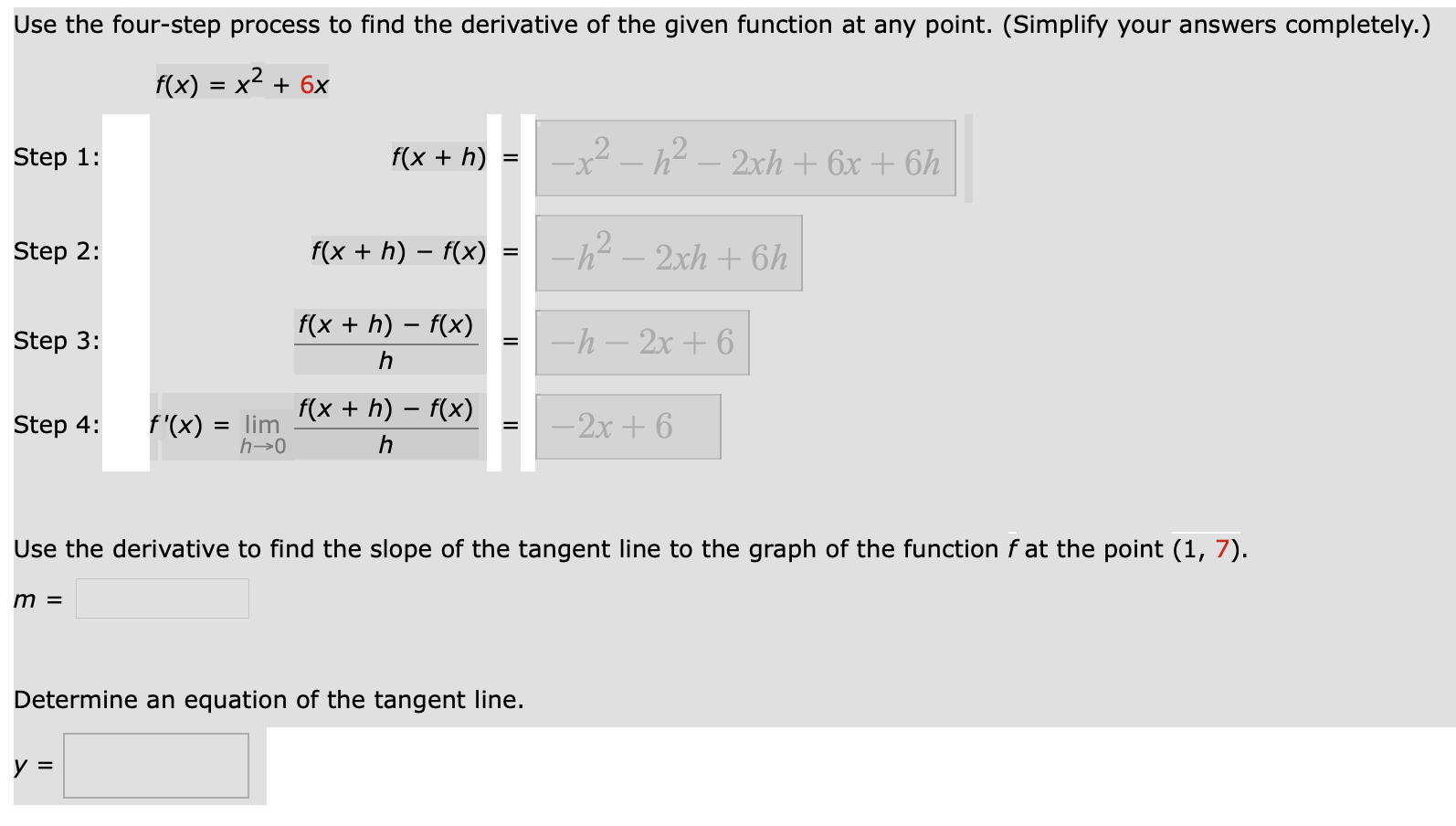 Solved Use the four-step process to find the derivative of | Chegg.com