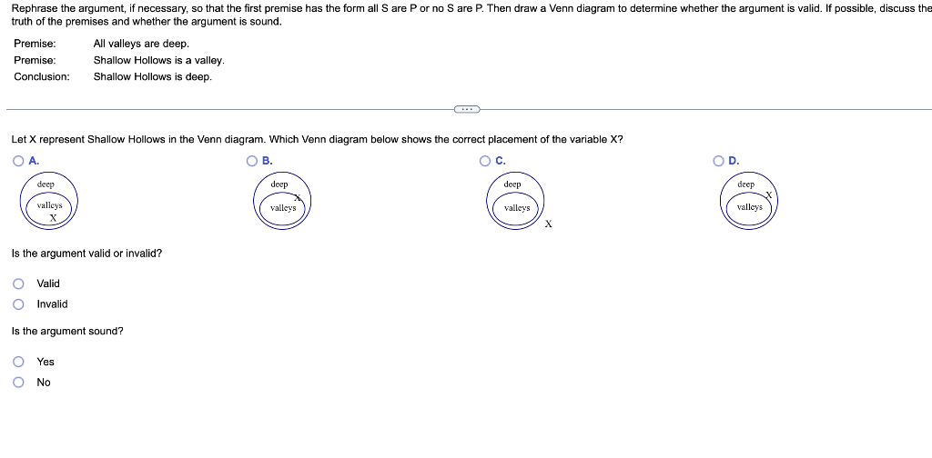 Solved Rephrase the argument, if necessary, so that the | Chegg.com