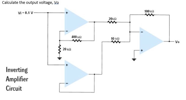 Solved Calculate the output voltage, V0 | Chegg.com