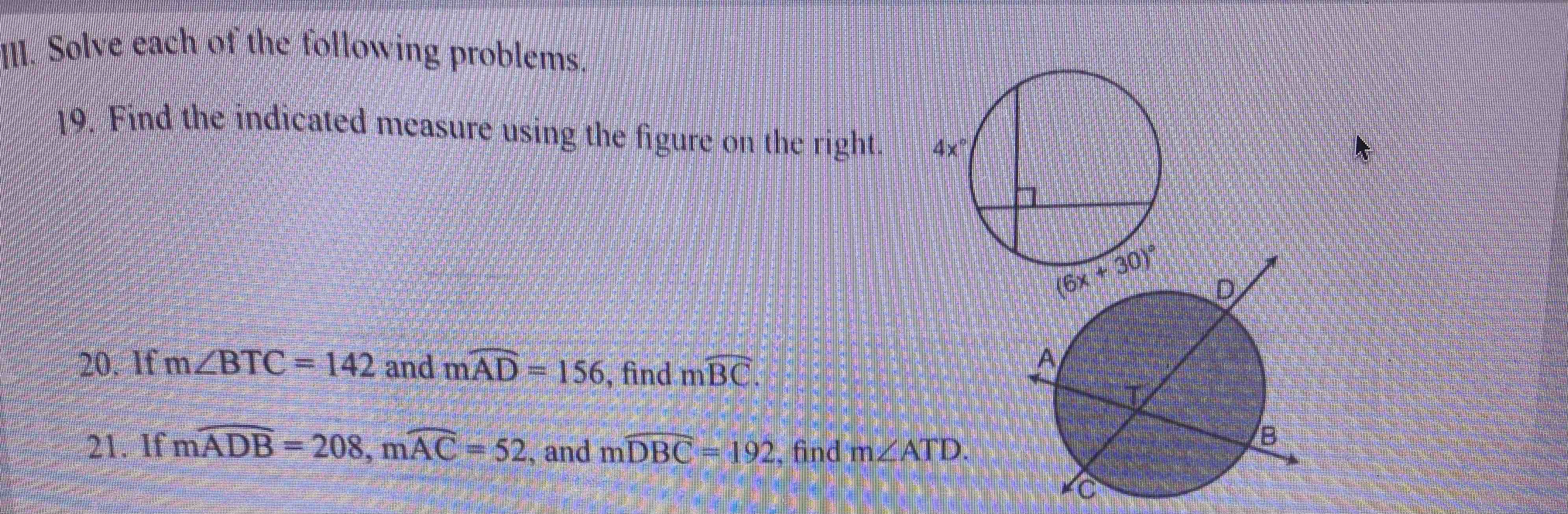 IIV. Solve each of ﻿the following problems.Find the | Chegg.com