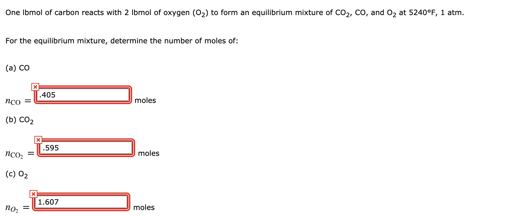 Solved One Ibmol of carbon reacts with 2 lbmol of oxygen | Chegg.com