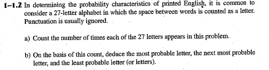 Solved 1-1.2 In determining the probability characteristics | Chegg.com