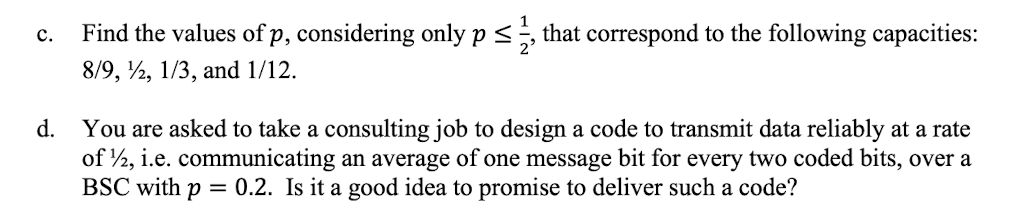 Solved Hey I was wondering how you calculated p from C in | Chegg.com